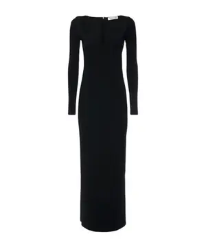 Valentino Garavani Stretch Viscose Knit Long Dress