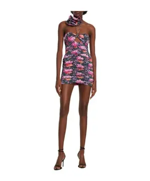 Magda Butrym Exclusive Print Ruched Mini Dress