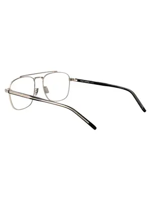 Saint Laurent Double-bridge Square-frame Glasses