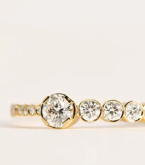 Sophie Bille Brahe Gold And Diamond Ensemble Fiancé Ring