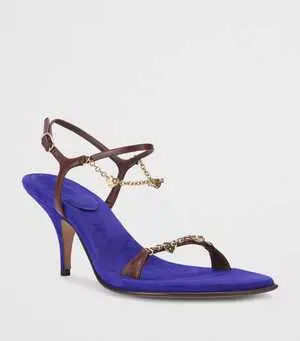 Chloé Suede Zia Heeled Sandals 80