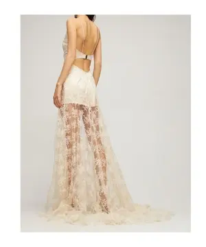 ROTATE BY BIRGER CHRISTENSEN Miley Lace Long Dress