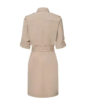 Michael Kors Belted Tooling Mini Dress