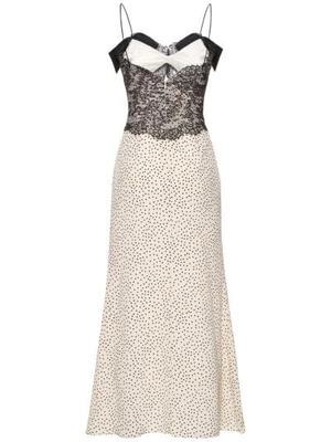 Alessandra Rich Printed Lace Dress