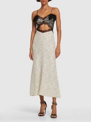 Alessandra Rich Printed Lace Dress