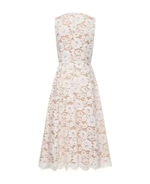 Michael Kors Flower Lace Mid-length Dress