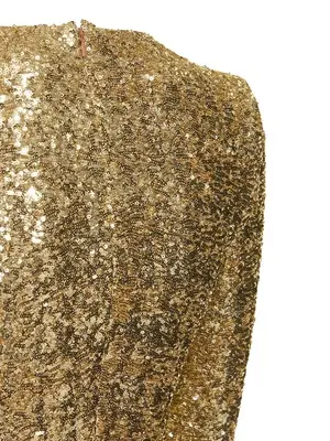 Michael Kors Sequined Pendant Mid-length Dress