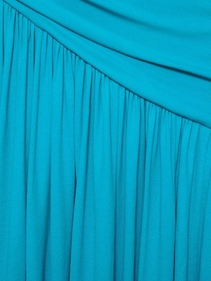 Michael Kors Plain Jersey Matte Hollow Long Dress