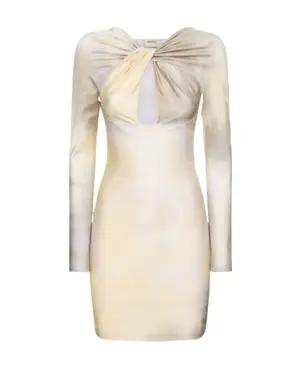 Coperni Hollowed-out Jersey Mini Dress