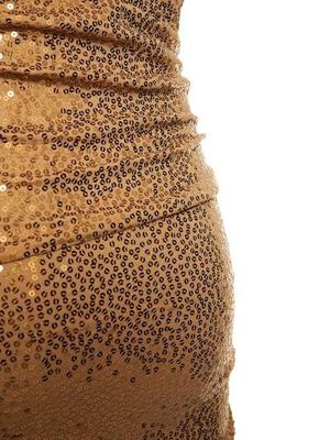 Michael Kors Sequined High-neck Mini Dress