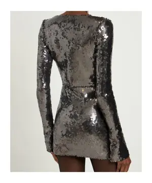 16Arlington Sequined Long-sleeved Dress