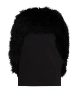 16Arlington Feather-trimmed Dress
