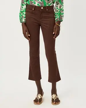 Lilly Pulitzer® 28" Annet Crop Flare Knit Microsuede Pant