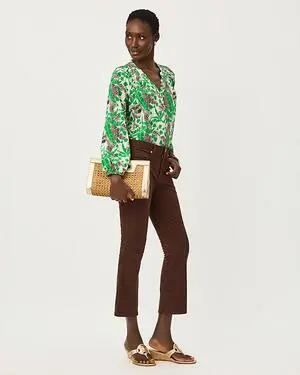 Lilly Pulitzer® 28" Annet Crop Flare Knit Microsuede Pant