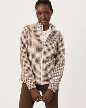 Lilly Pulitzer® Upf 50+ Luxletic Ainsley Jacket - Coco Beach Mini Performance Gingham
