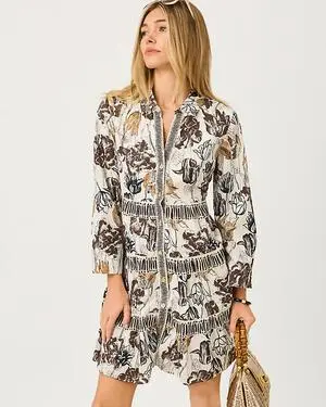 Lilly Pulitzer® Angie Shirtdress In Swing Fit, Tiered - Coconut