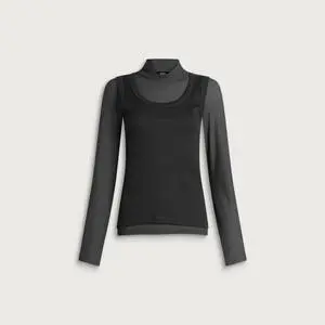 END. 2 In 1 Rollneck - Washed Black