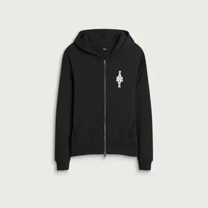 END. Cross Zip Hoodie - Cinder Black