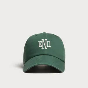 END. Monogram Clean Up Cap - Dark Green