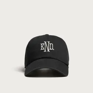 END. Monogram Clean Up Cap - Black