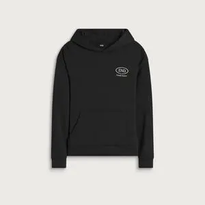 END. Worn Established Hoodie - Cinder Black