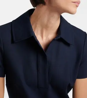 Oscar De La Renta Belted Wool-blend Midi Dress