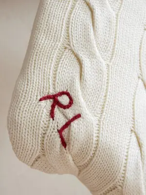 Ralph Lauren Hanley Cable-knit Cotton Stocking