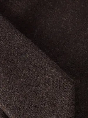 Paul Smith Wool And Cashmere-blend 7cm Tie - Brown