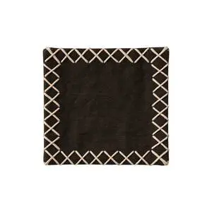 TENTFUL Alma – Square Coasters – Set Of Four - Black