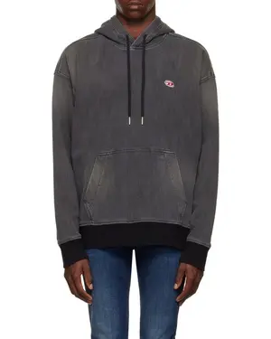 DIESEL® Logo-patch Long-sleeved Hoodie
