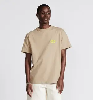 Dior Logo Embroidered Crewneck T-shirt