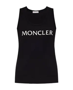 Moncler Logo Tank Top - Black