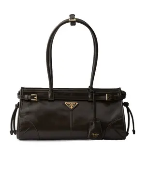 Prada Bonnie Medium Leather Bag - Forest