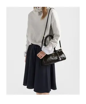 Prada Bonnie Medium Leather Bag - Forest