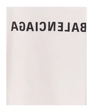Balenciaga Logo Printed Distressed T-shirt