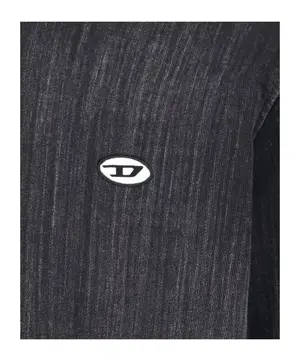 DIESEL® Logo Patch Drawstring Hoodie