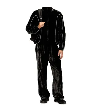 DIESEL® Velvet Contrast-piping Track Jacket