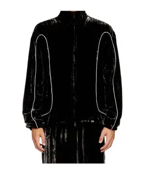 DIESEL® Velvet Contrast-piping Track Jacket