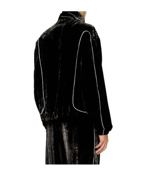 DIESEL® Velvet Contrast-piping Track Jacket
