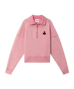 Isabel Marant Étoile Ross Stand-up Collar Sweatshirt - Pink