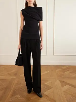 TOTEME One-shoulder Top - Black