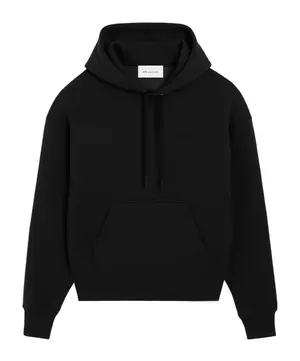 AMI Paris Cotton Hoodie With Embossed De Coeur
