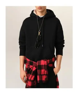 AMI Paris Cotton Hoodie With Embossed De Coeur