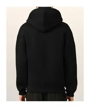 AMI Paris Cotton Hoodie With Embossed De Coeur