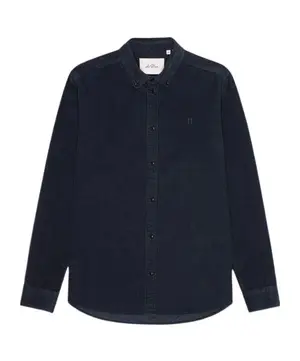 LES DEUX Long-sleeved Shirt - Deep Navy Blue
