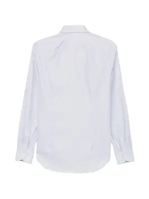 Canali Micro-check Long-sleeve Shirt