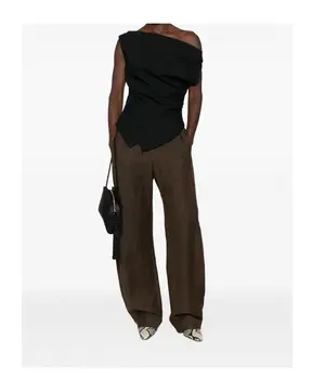 RÓHE Asymmetric Viscose-blend Top