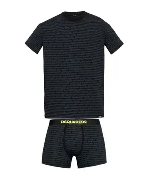 Dsquared2 Short-sleeved T-shirt, Boxer Briefs Set - Black