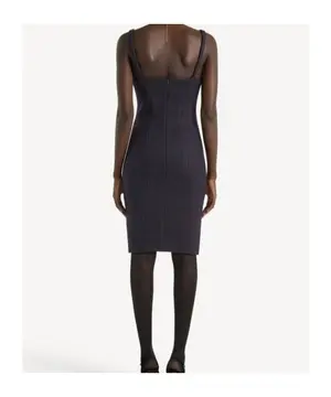 Balmain Tweed Dress With Spaghetti Straps