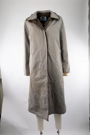 Prada Embellished Houndstooth Trim Coat
